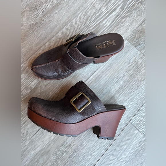 Kork-Ease | Shoes | Korks Brown Leather Clogs Size 9 | Poshmark